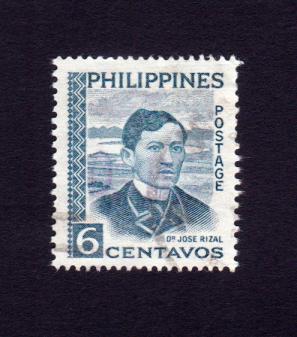 Philippines : 6c Jose Rizal Stamps 1959, Used